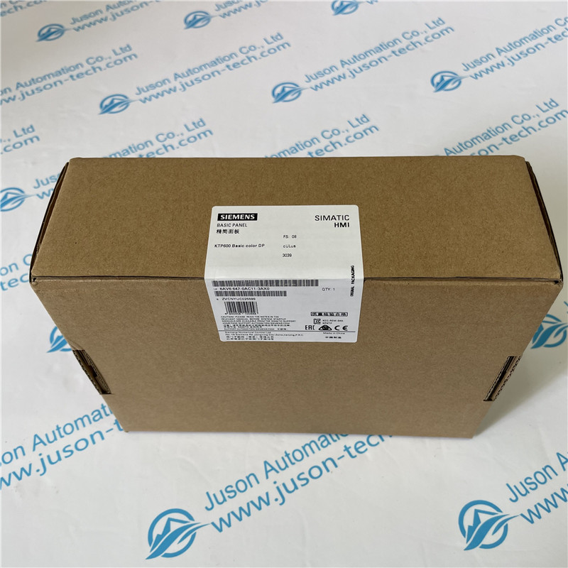 SIEMENS fine panel 6AV6647-0AC11-3AX0 SIMATIC HMI KTP600 Basic Color DP ...