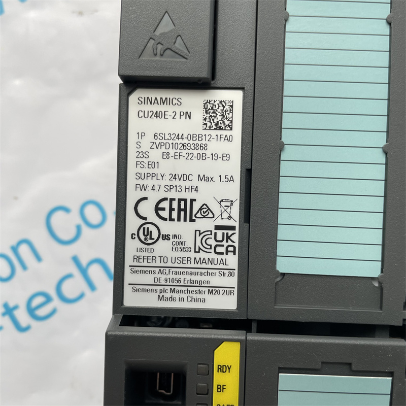 SIEMENS control unit module 6SL3244-0BB12-1FA0 SINAMICS G120 CONTROL ...