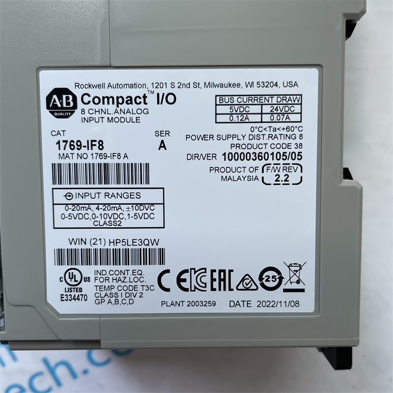 Allen Bradley 1769-IF8 Analog input module - Buy, Allen Bradley Analog input module, 1769-IF8 ...