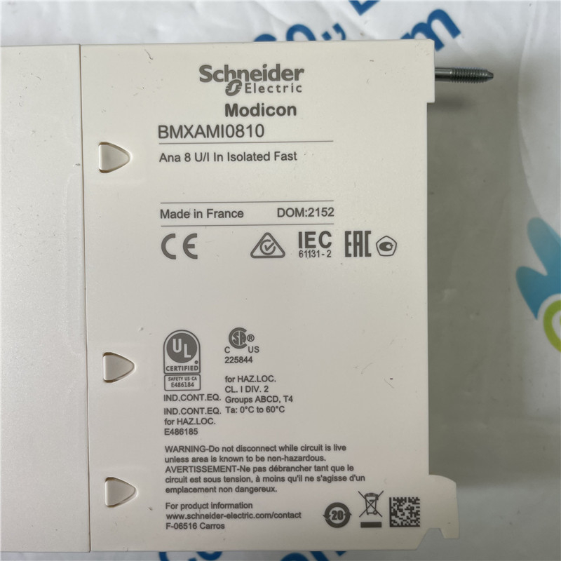 Schneider I/O Module BMXAMI0810 isolated analog input module X80 - 8 ...
