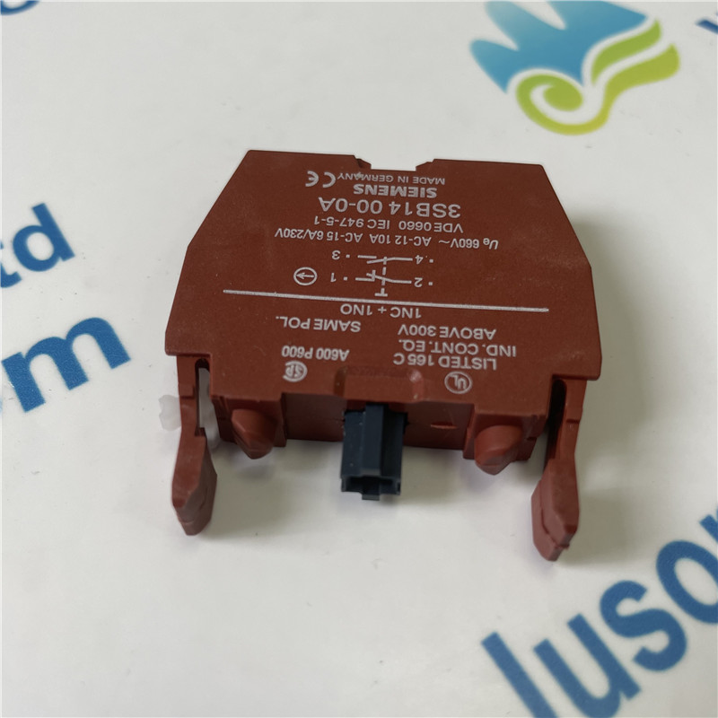 SIEMENS 3SB1400-0A Contact block, 22 and 30 mm, 1 NO + 1 NC, screw ...