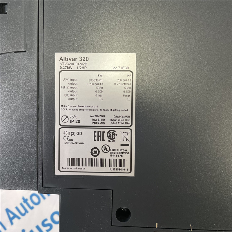 Schneider Inverter ATV320U04M2B Variable speed drive, Altivar Machine ...