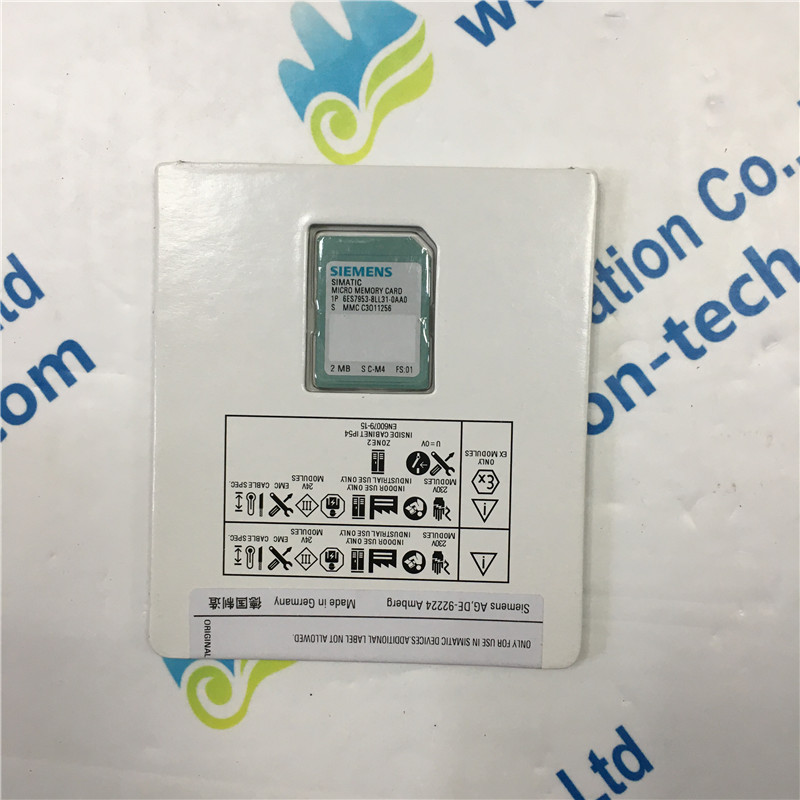 Siemens PLC memory card 6ES7953-8LL31-0AA0 SIMATIC S7, Micro Memory ... Siemens PLC memory card 6ES7953-8LL31-0AA0 SIMATIC S7, Micro Memory ...