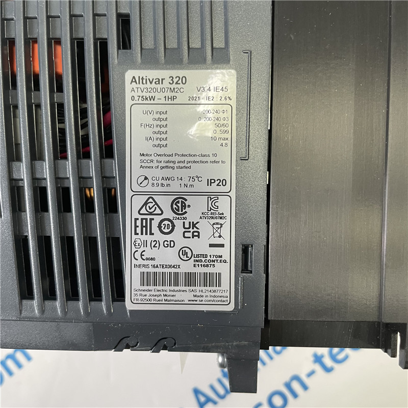 Schneider inverter ATV320U07M2C Variable speed drive, Altivar Machine ...
