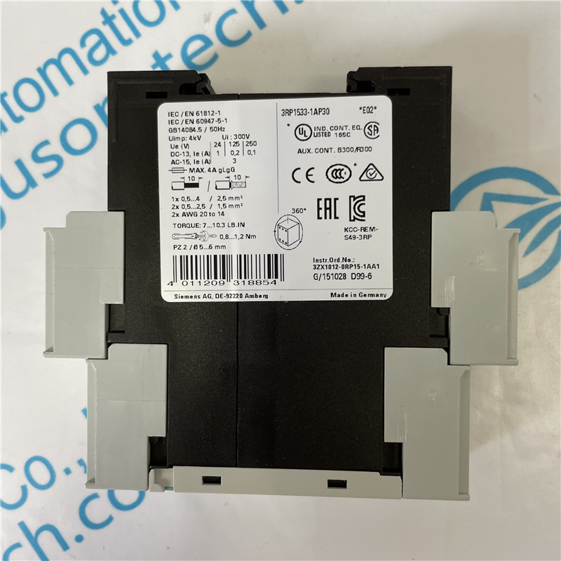 SIEMENS time relay 3RP1533-1AP30 Timing relay, delay 1 change-over ...