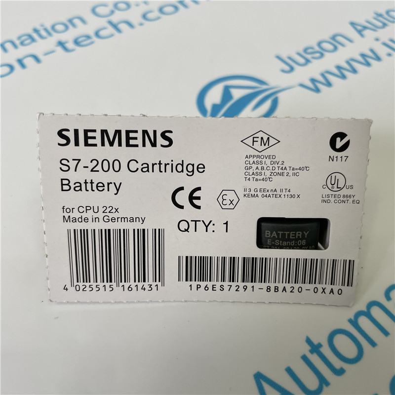 SIEMENS CPU battery module 6ES7291-8BA20-0XA0 SIMATIC S7-200, battery ...
