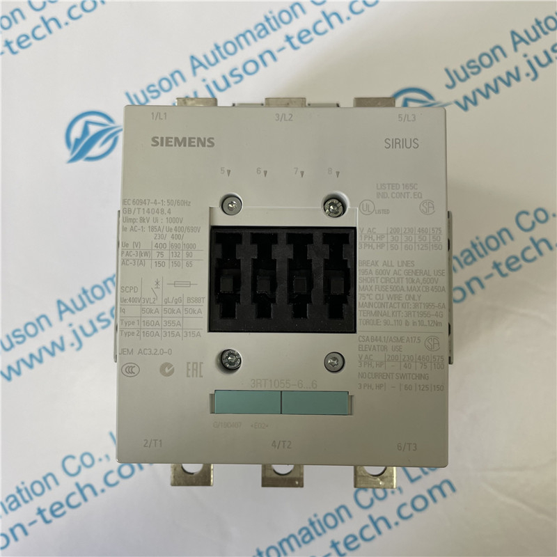 SIEMENS AC contactor 3RT1055-6AP36 power contactor, AC-3 150 A, 75 kW ...